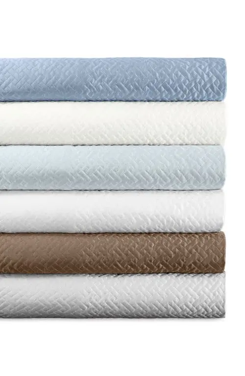 MATOUK Basket Weave Quilt - White