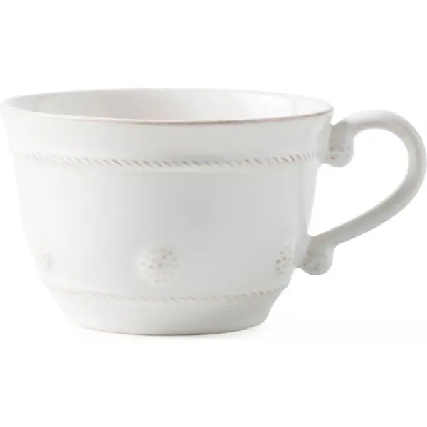 JULISKA Berry & Thread Ceramic Teacup - White
