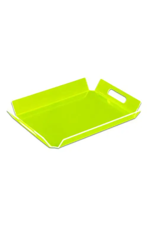 BEY-BERK Dezi Acrylic Serving Tray - Neon