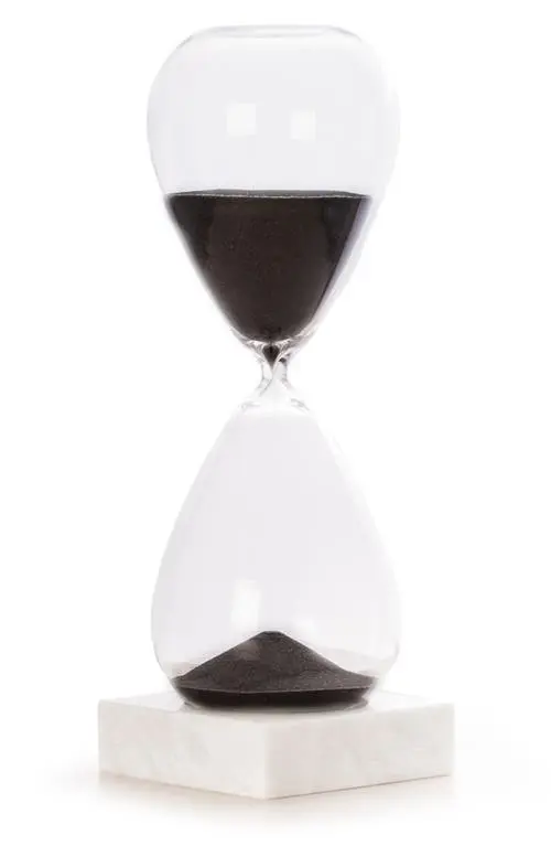 BEY-BERK 90-minute Hourglass Sand Timer - Black