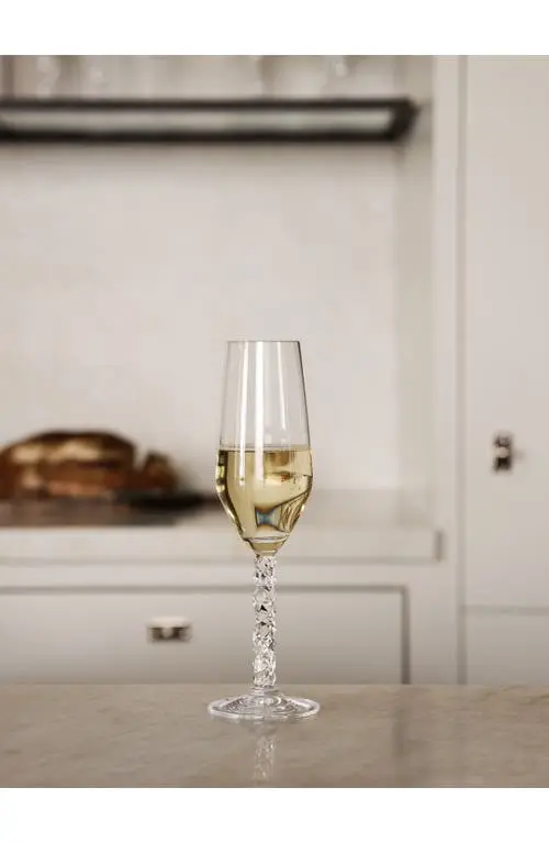 ORREFORS Carat Set Of 2 Champagne Flutes