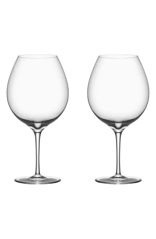 ORREFORS Premier Set Of 2 Pinot Noir Glasses - Clear