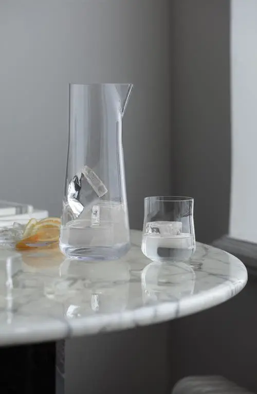 ORREFORS Informal Carafe With Catch Bowl