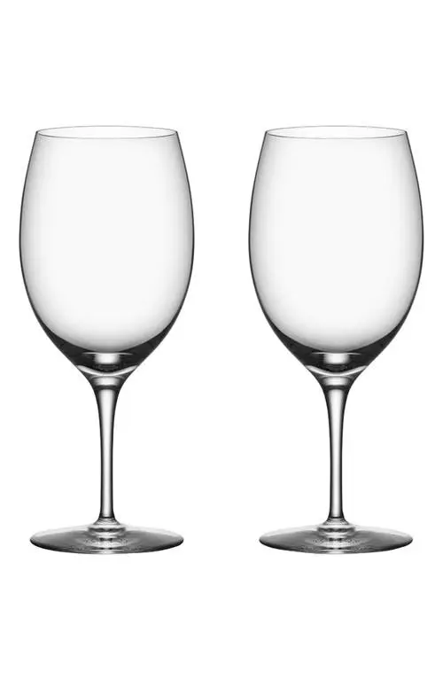 ORREFORS Premier Set Of 2 Cabernet Glasses - Clear