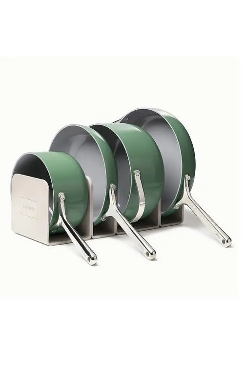 CARAWAY Non-toxic Ceramic Non-stick 7-piece Cookware Set With Lid Storage - Sage