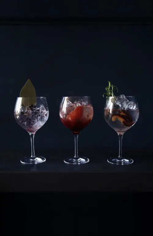ORREFORS Set Of 4 Crystal Gin & Tonic Glasses