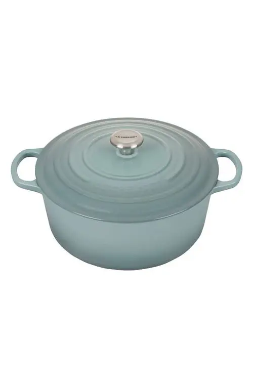 LE CREUSET Signature 9-quart Round Enamel Cast Iron French/dutch Oven - Sea Salt