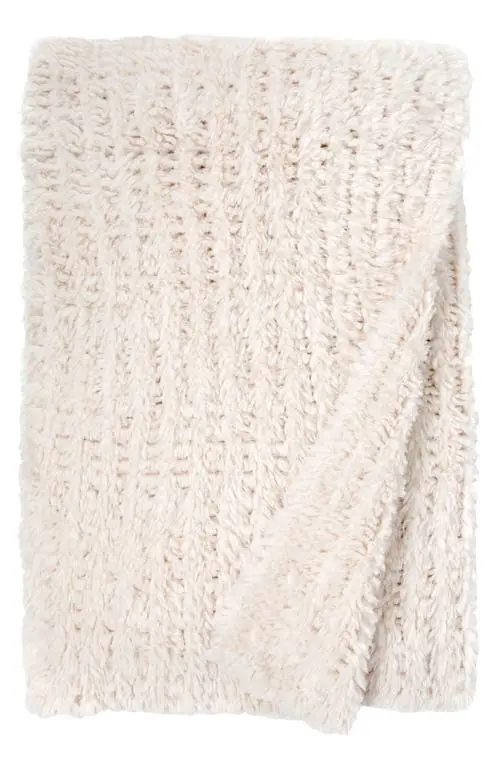 LITTLE GIRAFFE Giraffe At Home Luxe™ Knit Throw Blanket - Cream