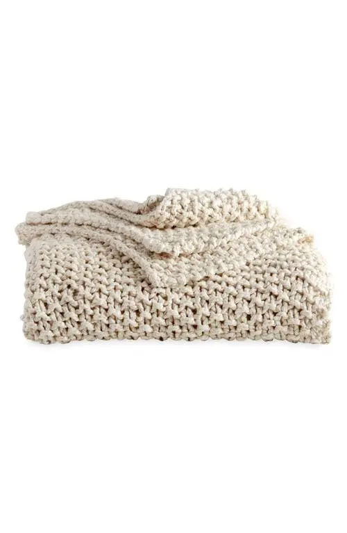 DKNY PURE Pure Chunky Knit Throw Blanket - One-color