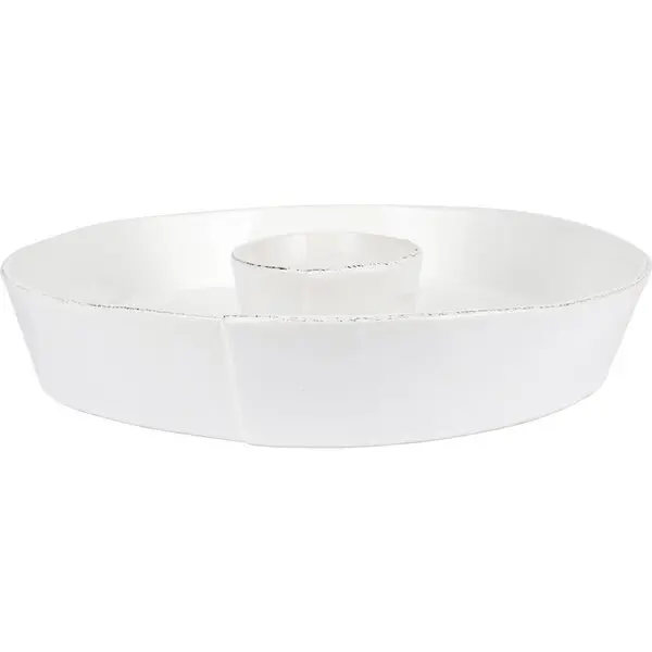 VIETRI Lastra Chip & Dip Dish