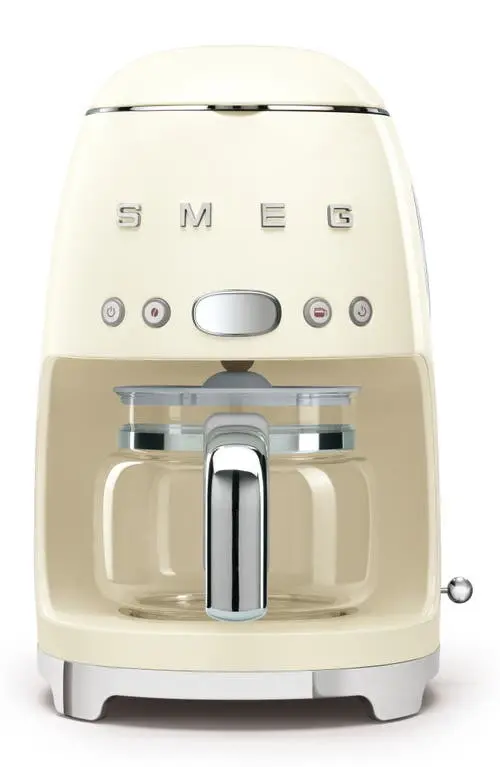 SMEG 50s Retro Style 10-cup Drip Coffeemaker - Cream