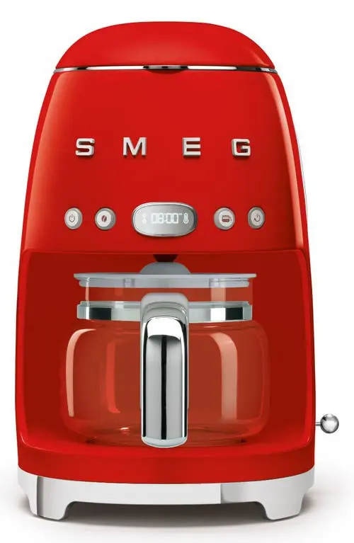 SMEG 50s Retro Style 10-cup Drip Coffeemaker - Red