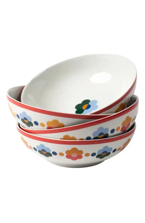 MISETTE Set Of 4 Porcelain Cereal Bowls - Floral Group