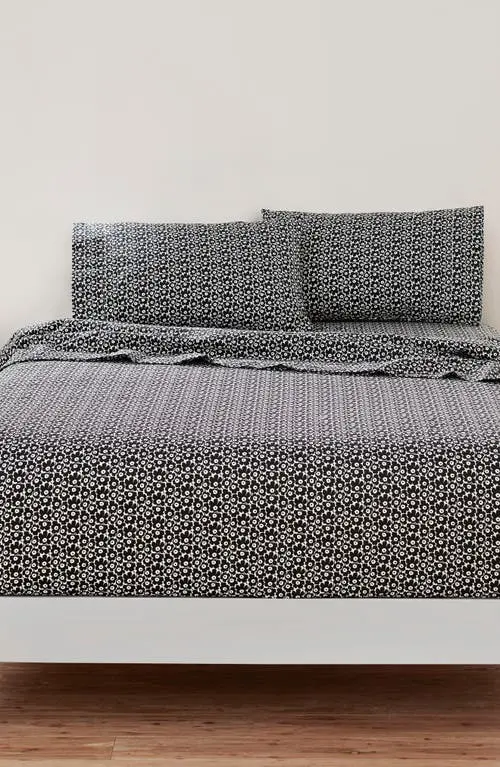Marimekko Pikkuinen Unikko 200 Thread Count Cotton Sheet Set