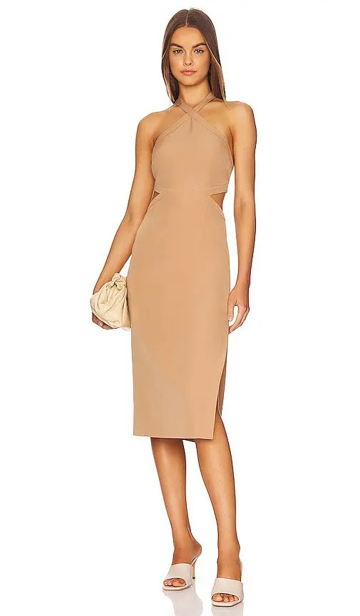 Bardot Amara Halter Midi Dress