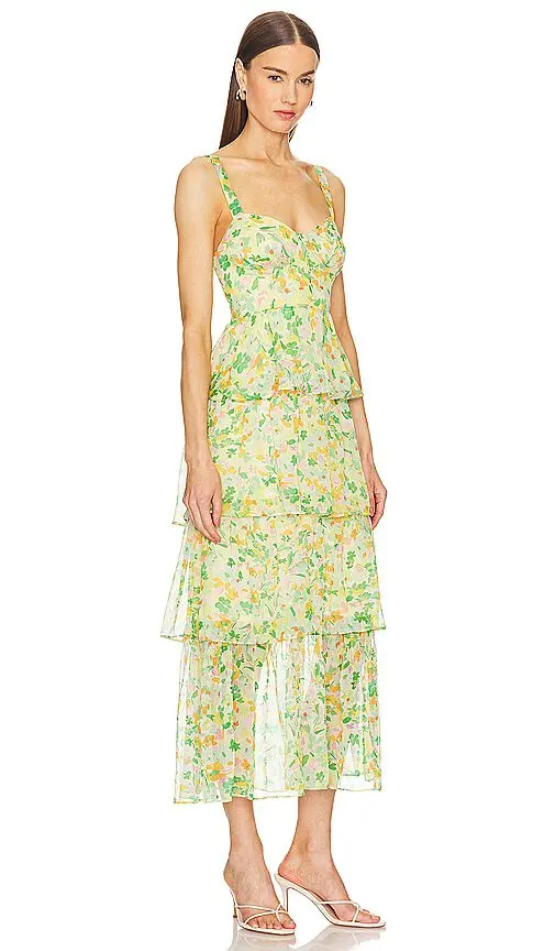 astr midsummer floral tiered maxi dress ASTR THE LABEL