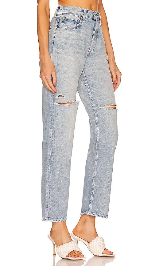 Moussy Vintage Tifton Wide Straight In Blue