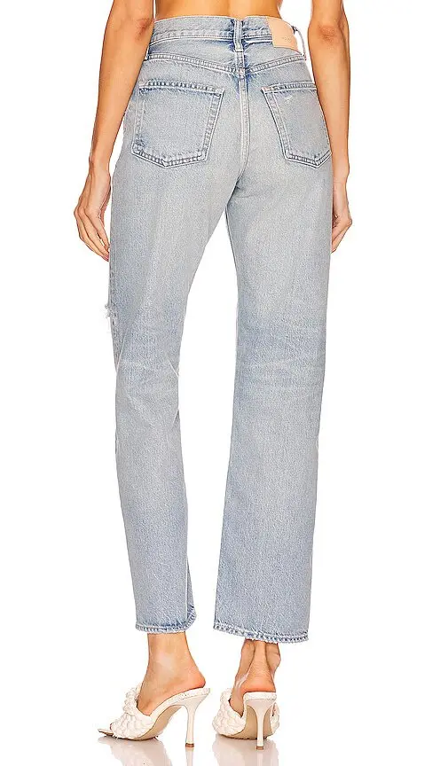 Moussy Vintage Tifton Wide Straight In Blue