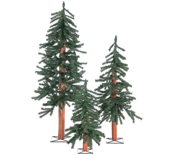 GERSON INTERNATIONAL Unlit Alpine Trees Gerson Co - One-color