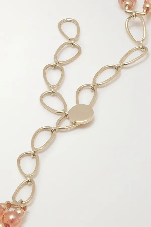 DIANE KORDAS 18-karat Quartz And Diamond Choker