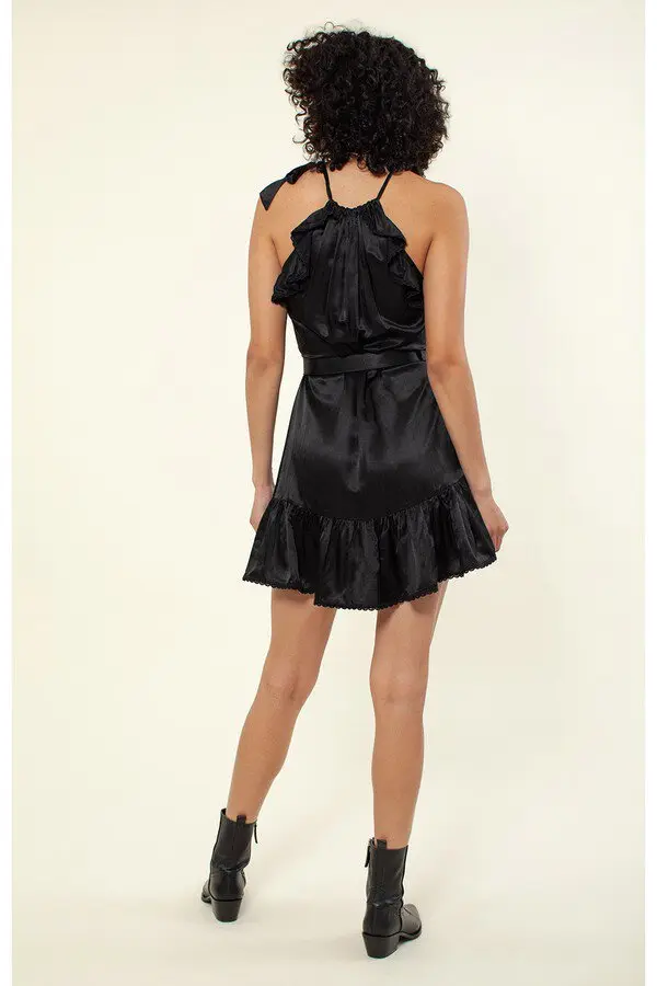 Hale Bob Idina Solid Silk Dress