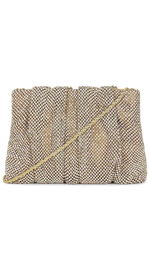 LOEFFLER RANDALL Crystal Gathered Flat Clutch
