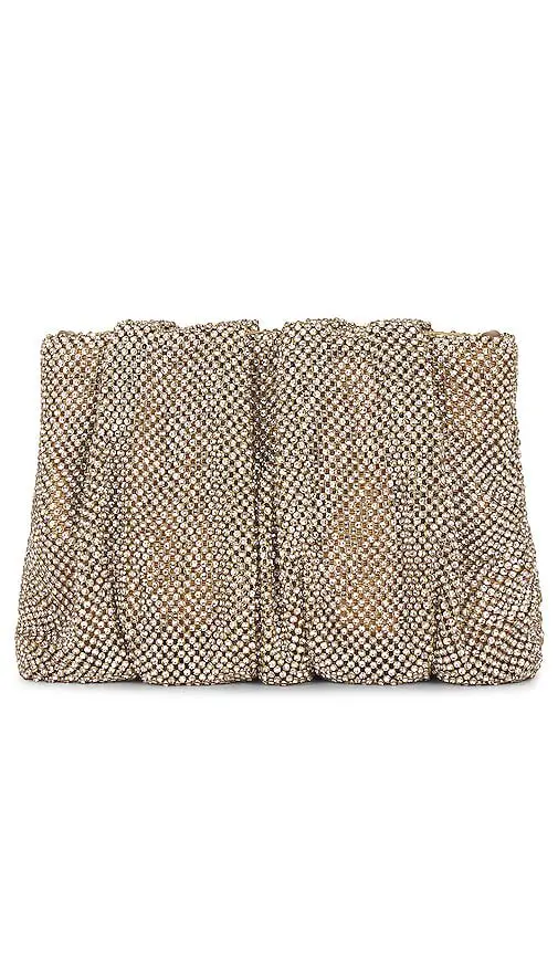 LOEFFLER RANDALL Crystal Gathered Flat Clutch