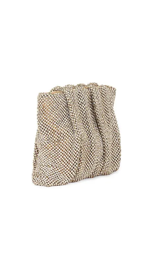 LOEFFLER RANDALL Crystal Gathered Flat Clutch