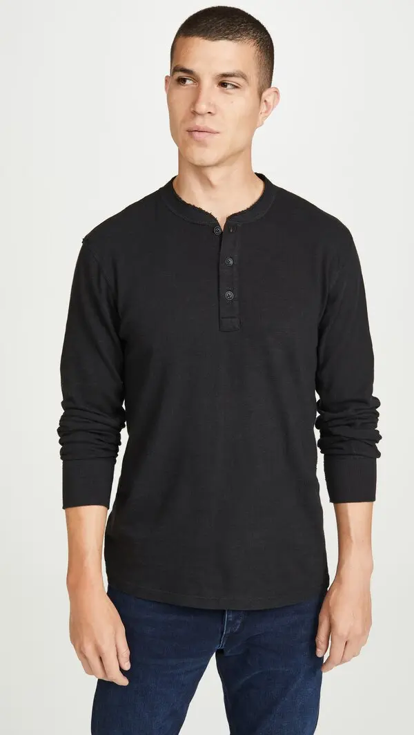 Rag & Bone Long Sleeve Classic Henley