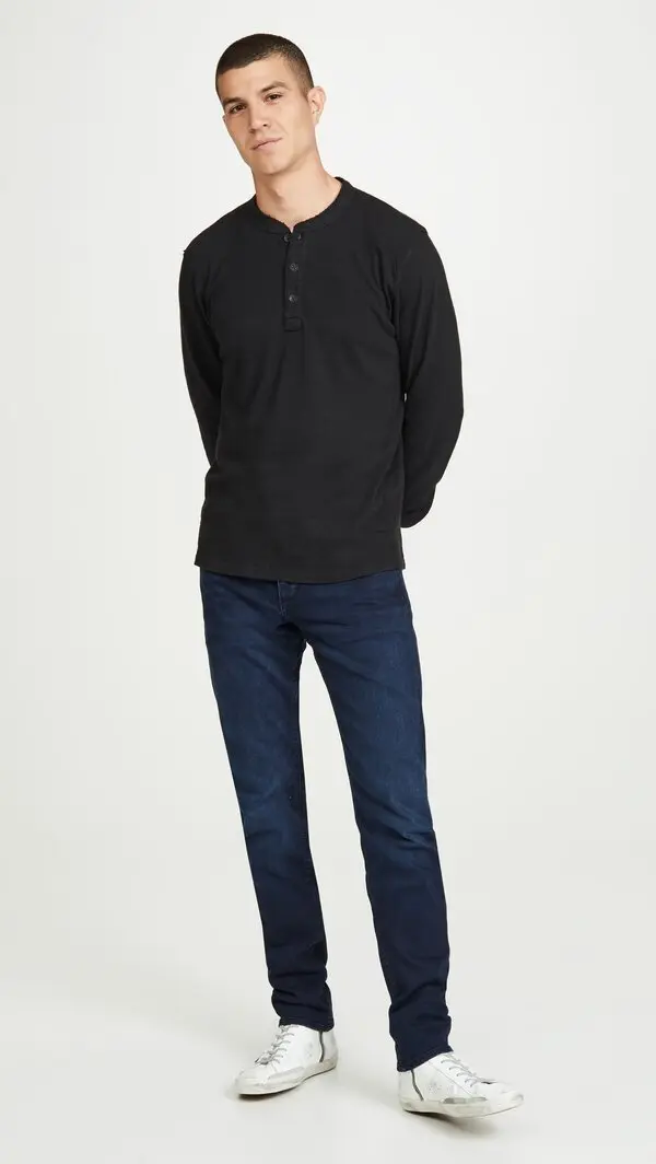 Rag & Bone Long Sleeve Classic Henley