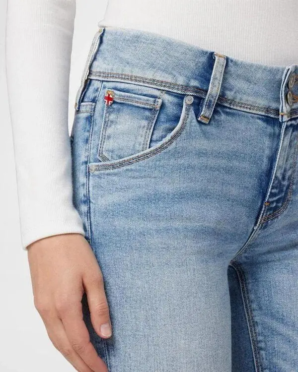 Hudson Jeans Beth Mid-rise Faded Bootcut Jeans