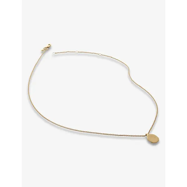 Monica Vinader Siren Petal 18ct -plated Sterling Silver Chain Necklace - Gold