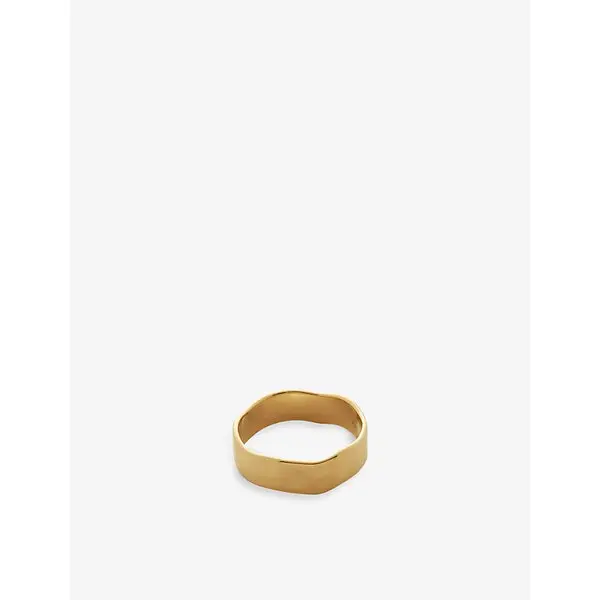 Monica Vinader Siren Muse 18ct Vermeil Ring - Yellow Gold