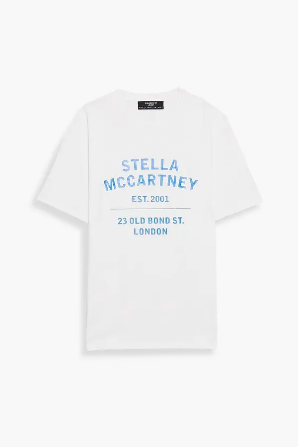 Stella McCartney Logo-print Cotton-jersey T-shirt - White
