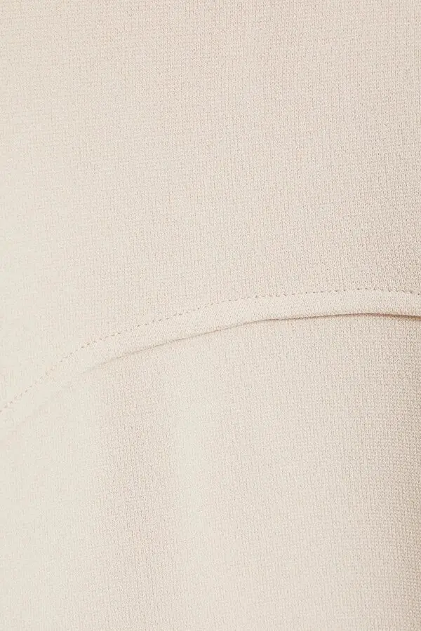 Stella McCartney Cropped Pintucked Crepe Top