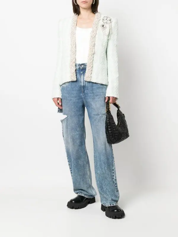 Balmain Embellished Tweed Jacket