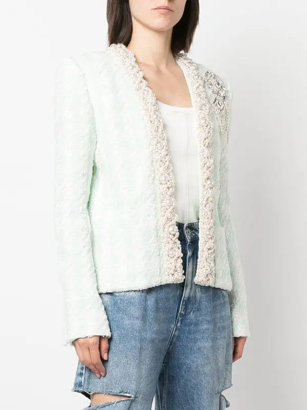 Balmain Embellished Tweed Jacket