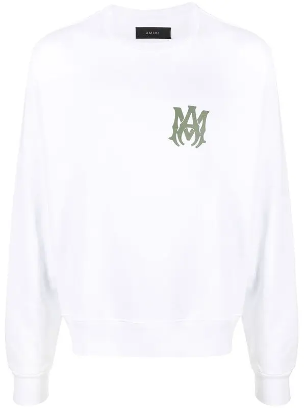 Amiri Logo Print Cotton Sweatshirt