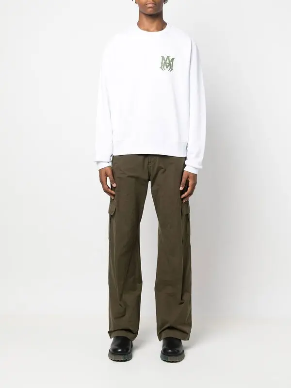 Amiri Logo Print Cotton Sweatshirt