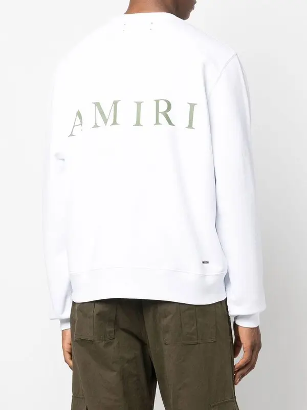 Amiri Logo Print Cotton Sweatshirt