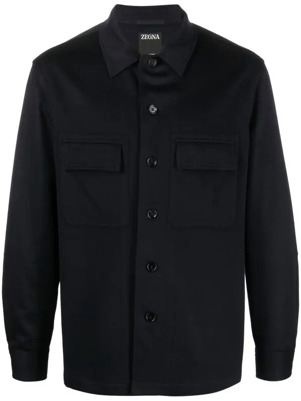 Zegna Alba Oasi Shirt Jacket - Blue