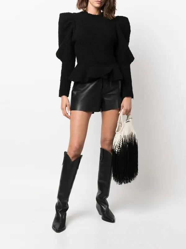 Isabel Marant Étoile Puff-sleeve Peplum Top