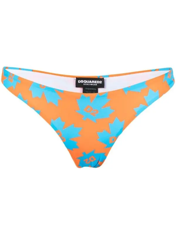 Dsquared2 Logo Print Briefs - Orange
