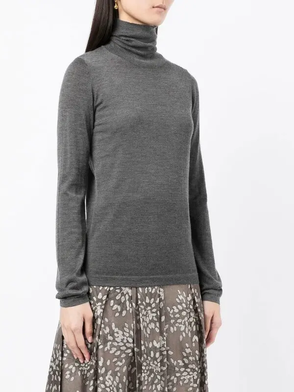 Brunello Cucinelli Cashmere-silk Blend Roll-neck Jumper