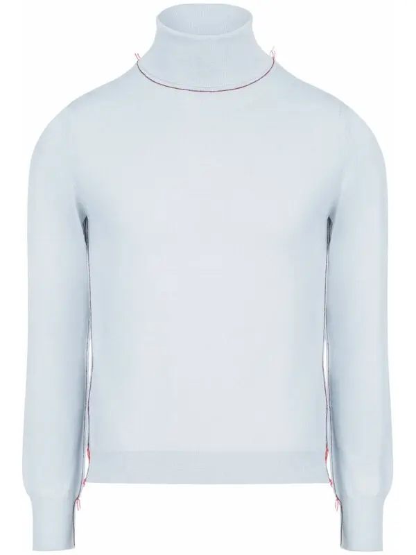 MAISON MARGIELA Work-in-progress High-neck Jumper - Blue