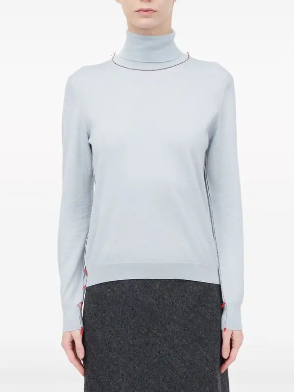 MAISON MARGIELA Work-in-progress High-neck Jumper - Blue