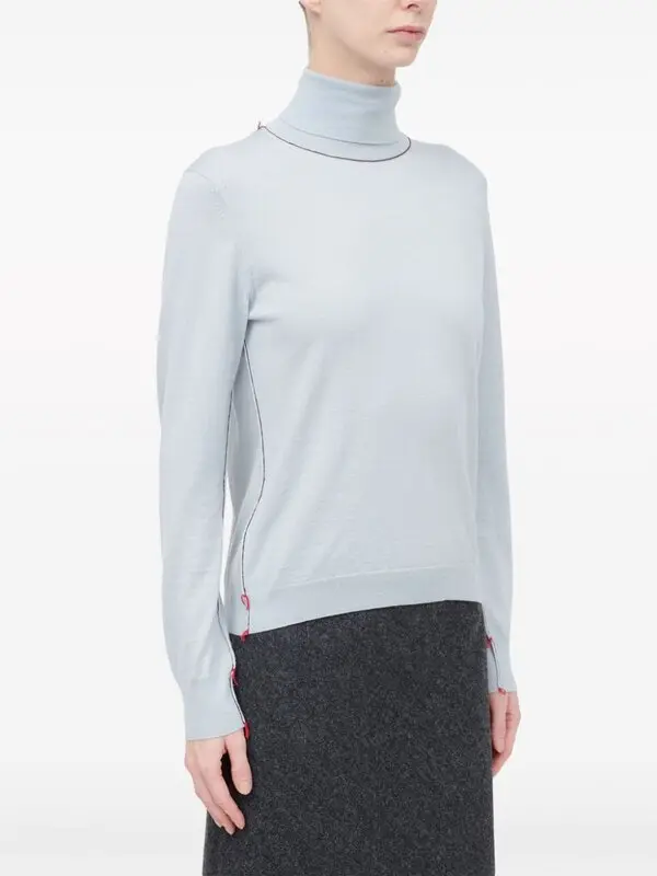 MAISON MARGIELA Work-in-progress High-neck Jumper - Blue