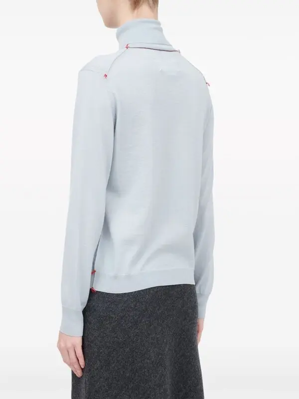 MAISON MARGIELA Work-in-progress High-neck Jumper - Blue