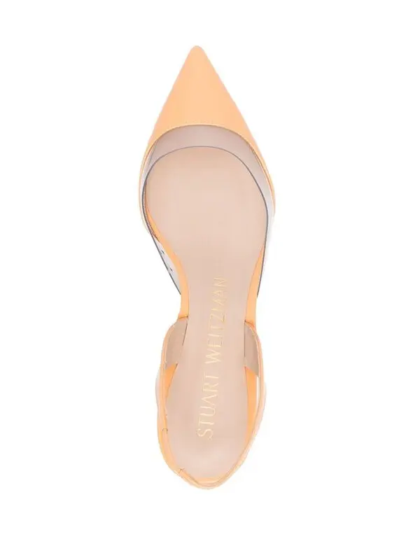 STUART WEITZMAN Lucite Sculpt Pumps - Orange