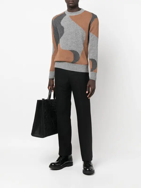 Herno Abstract-pattern Knitted Jumper